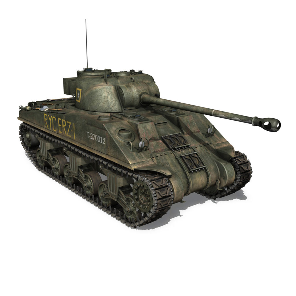 Sherman MK VC Firefly - Rycerz I 3D Model - FlatPyramid