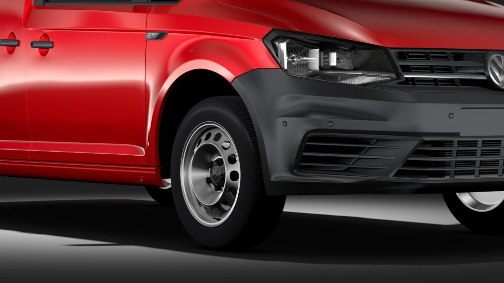 Volkswagen Caddy Panel Van L1 2RD 2017 3D Model - FlatPyramid