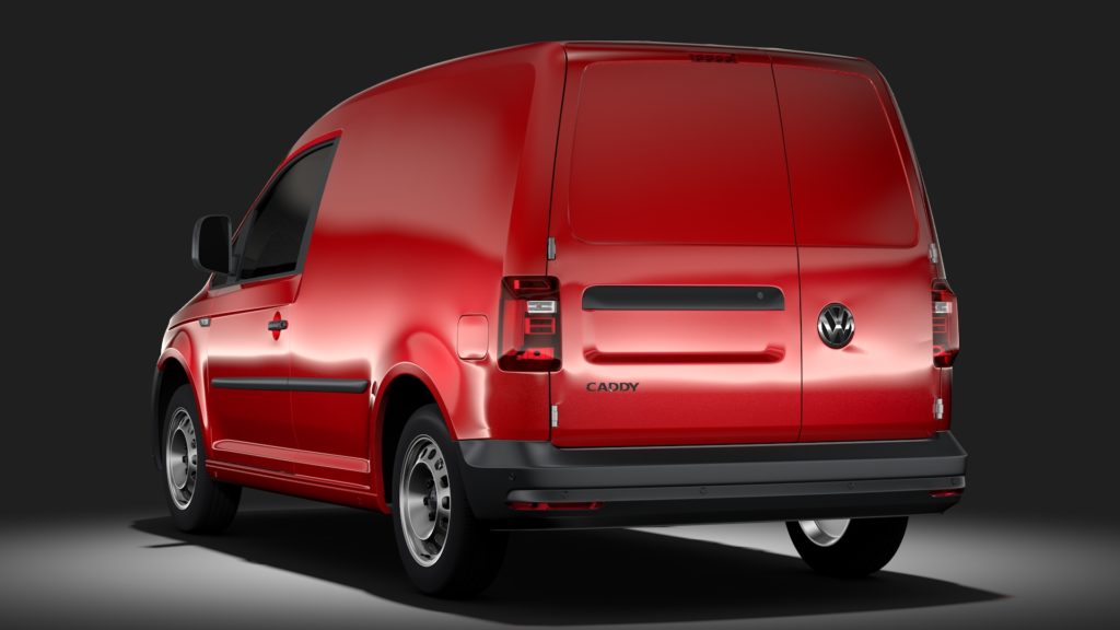 Volkswagen Caddy Panel Van L1 2RD 2017 3D Model - FlatPyramid