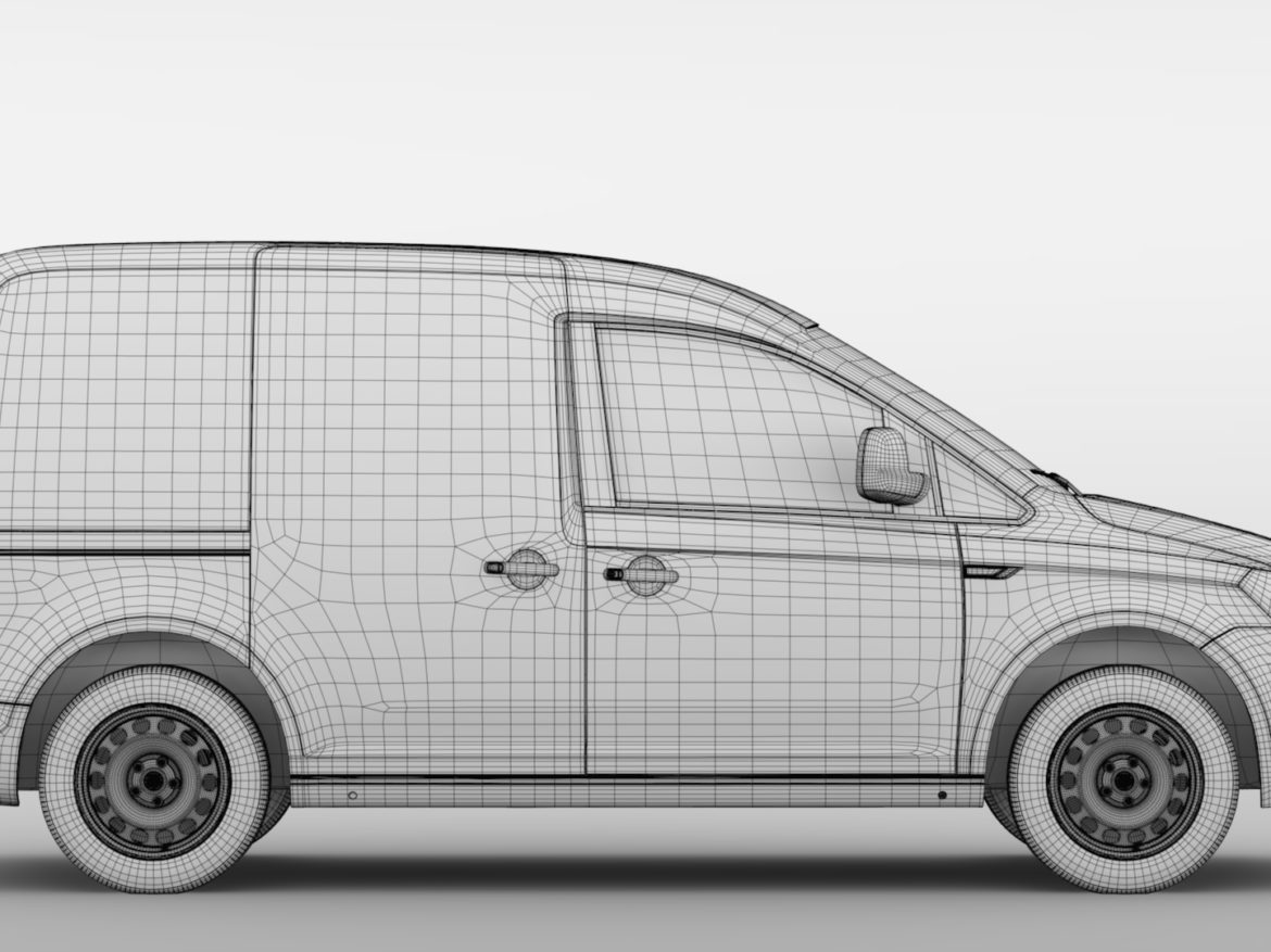 Volkswagen Caddy Panel Van L1 2RD 2017 3D Model - FlatPyramid