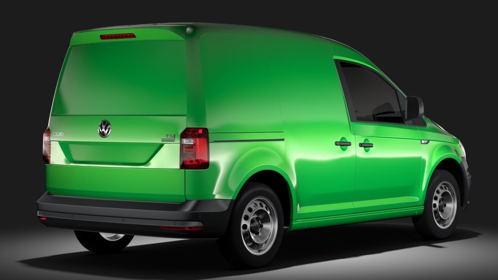 Volkswagen Caddy Panel Van L1 2017 3D Model - FlatPyramid