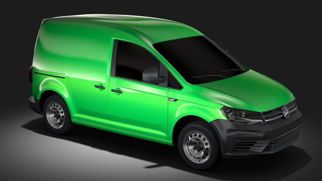 Volkswagen Caddy Panel Van L1 2017 3D Model - FlatPyramid