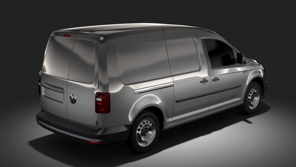Volkswagen Caddy Panel Van L2 2RD 2017 3D Model - FlatPyramid