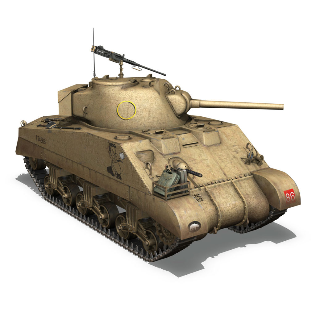 M4 Sherman MK III - Early Production 3D Model - FlatPyramid