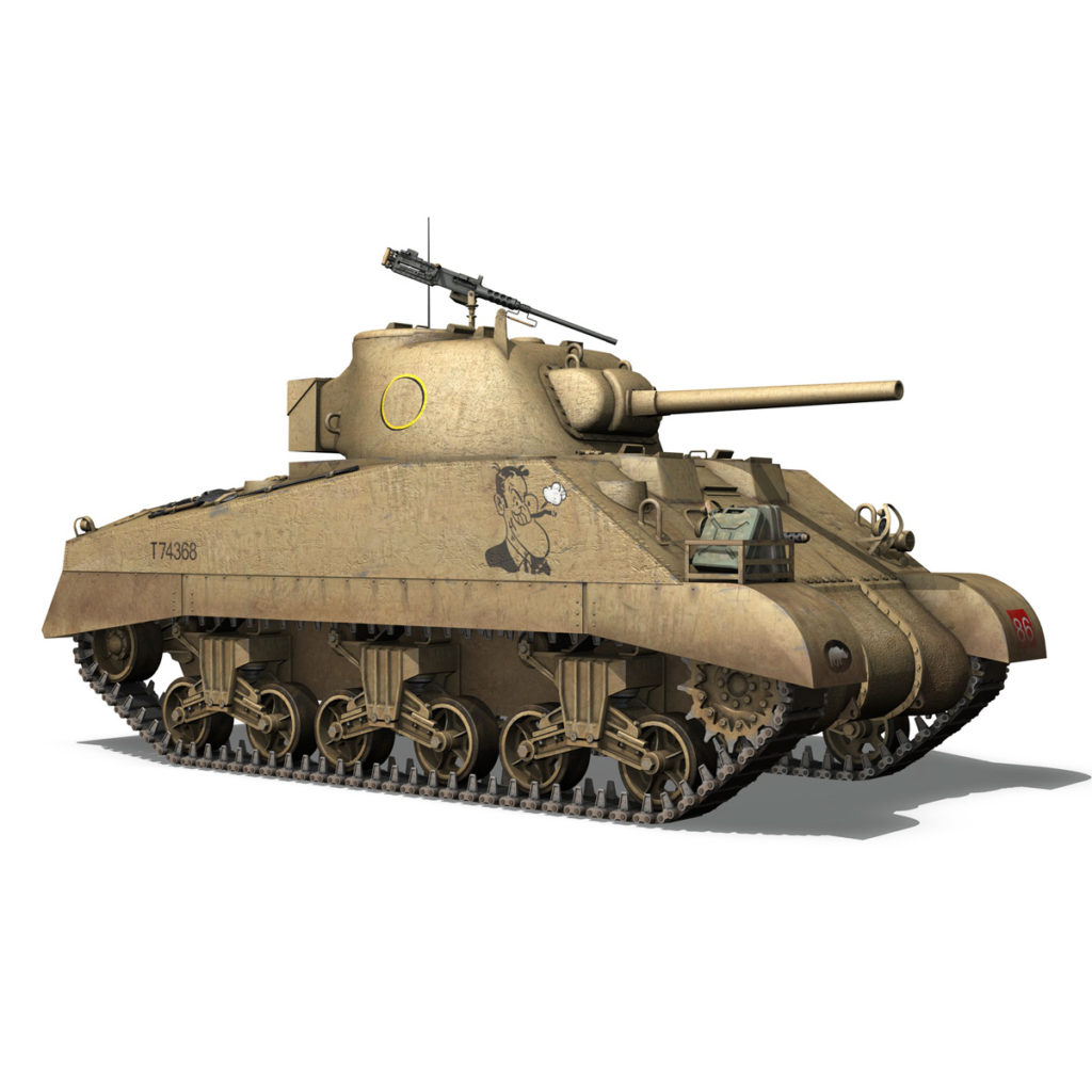 M4 Sherman MK III - Early Production 3D Model - FlatPyramid