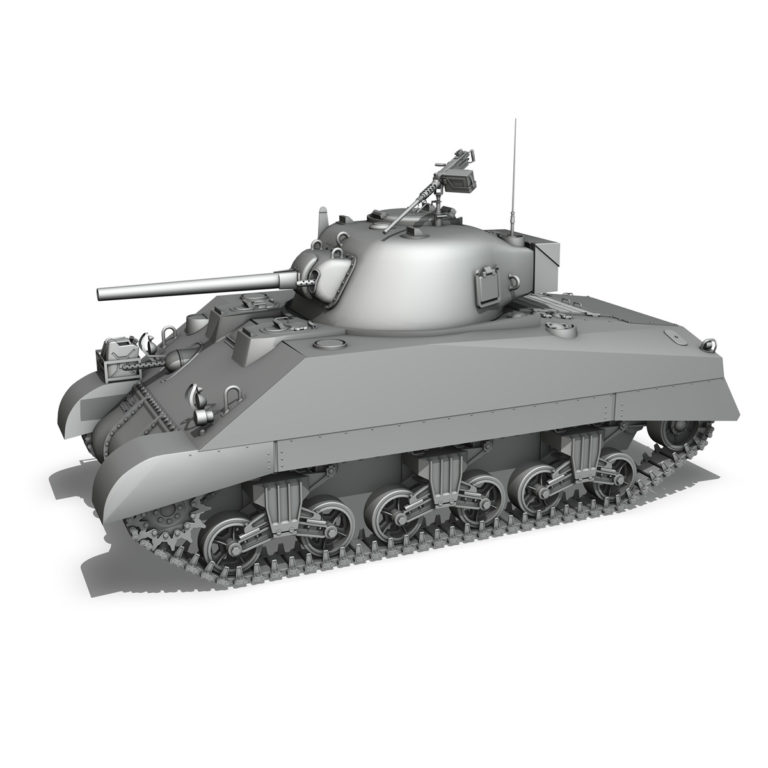 M4 Sherman MK III - Early Production 3D Model - FlatPyramid