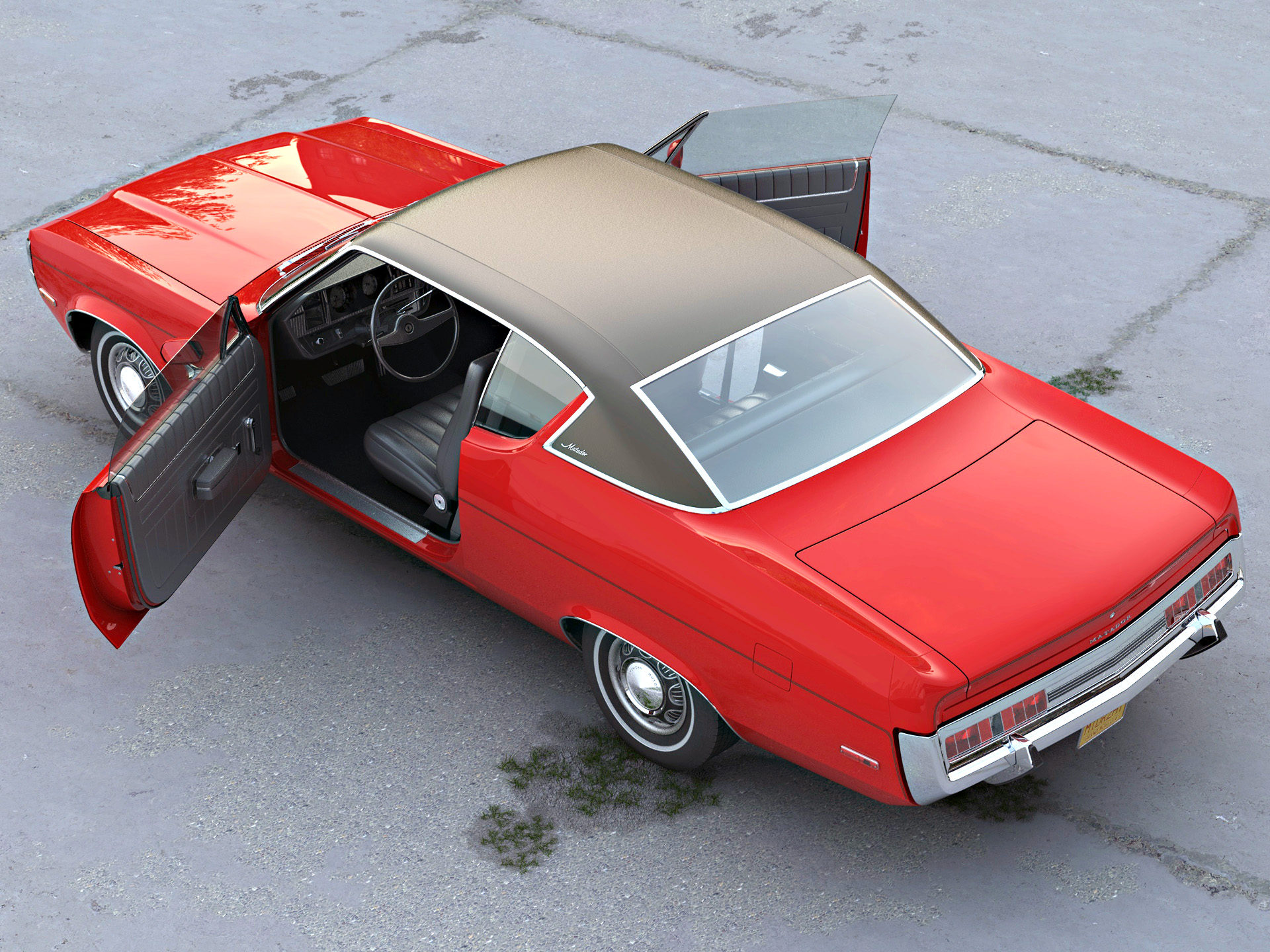 AMC Matador Coupe 1972 3D Model - FlatPyramid