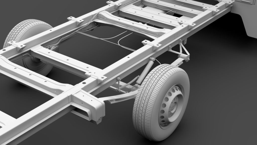 MAN TGE Chassi DoubleCab L3 2017 3D Model - FlatPyramid
