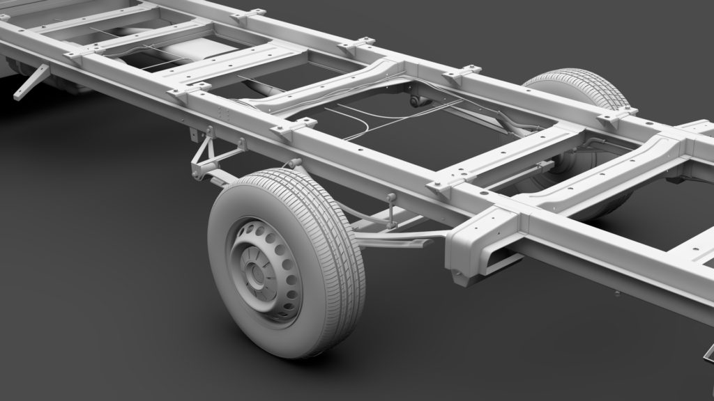 WV Crafter Chassi SingleCab L3 2017 3D Model - FlatPyramid