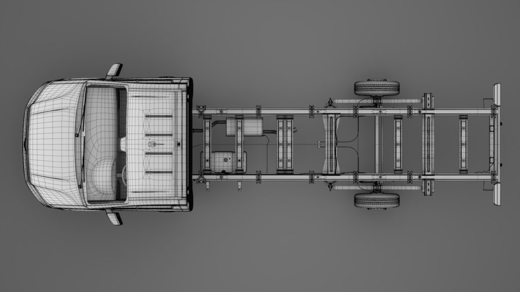 WV Crafter Chassi SingleCab L3 2017 3D Model - FlatPyramid