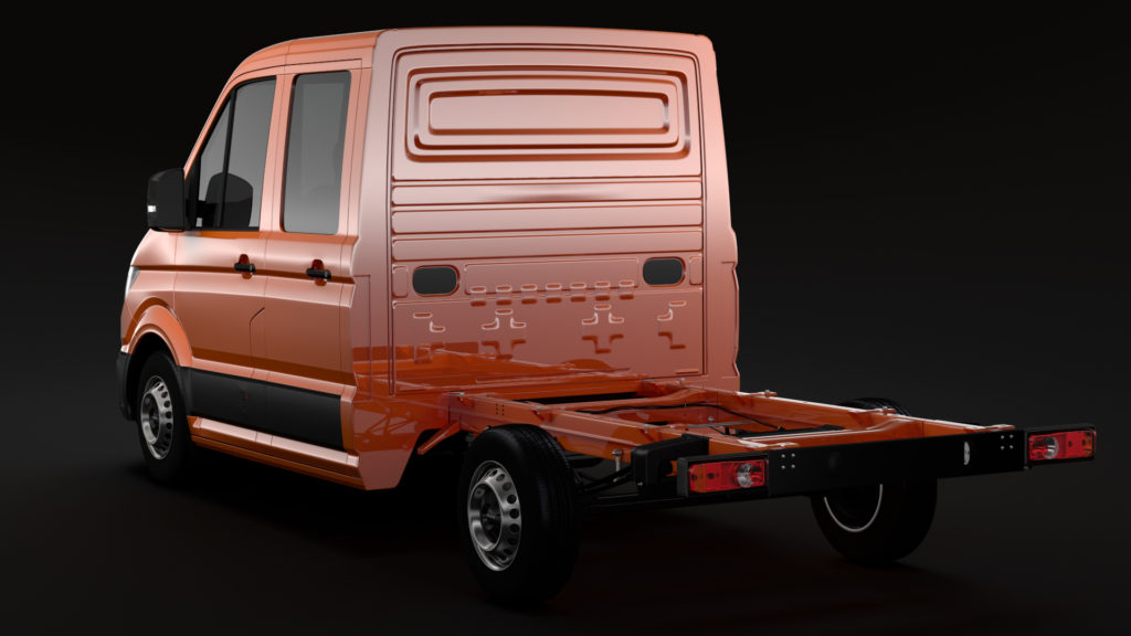 MAN TGE Chassis Double-Cab 2017 3D Model - FlatPyramid
