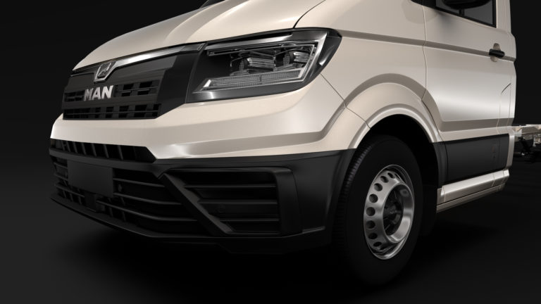 MAN TGE Chassis Single-Cab 2017 3D Model - FlatPyramid