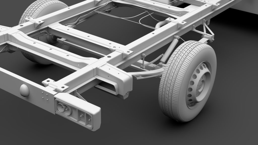 MAN TGE Chassis Single-Cab 2017 3D Model - FlatPyramid