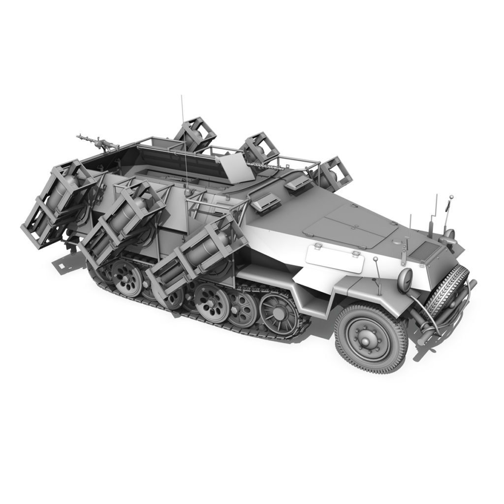 SD.KFZ 251/1 Ausf.B - Walking Stuka - 11PD 3D Model - FlatPyramid