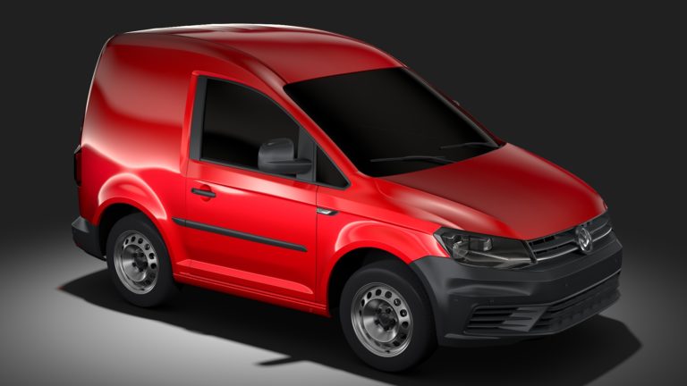 Volkswagen Caddy One Man Van 2017 3D Model - FlatPyramid
