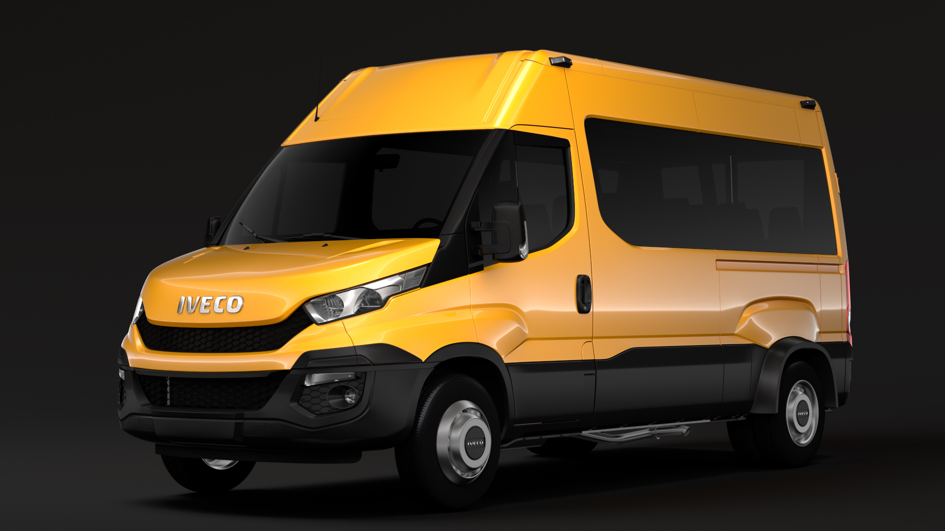 Iveco Daily Minibus L2H2 2014-2016 3D Model - FlatPyramid