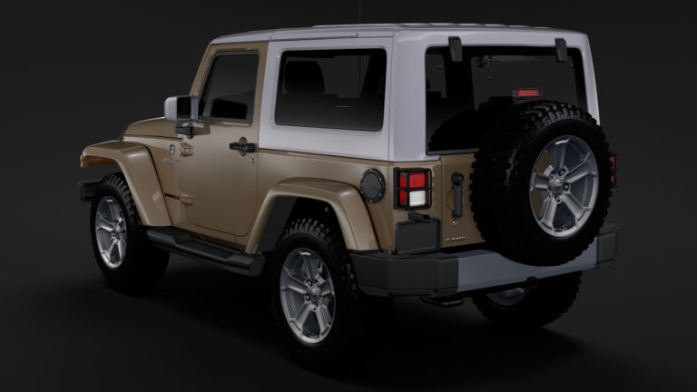 Jeep Wrangler Chief JK 2017 3D Model - FlatPyramid
