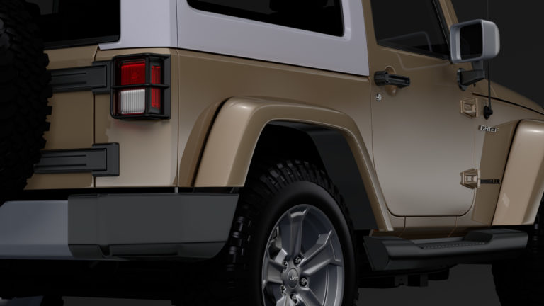 Jeep Wrangler Chief JK 2017 3D Model - FlatPyramid