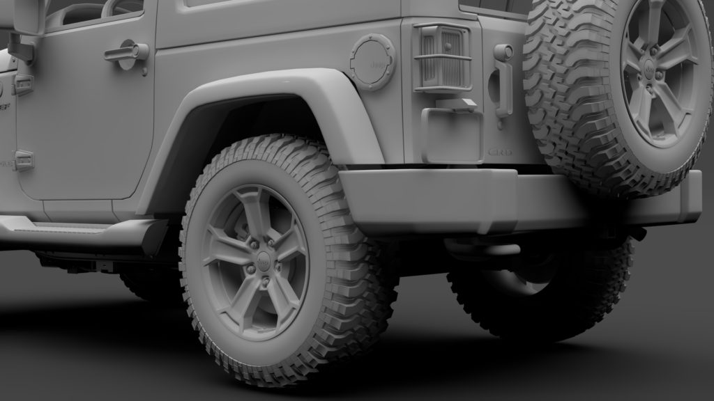 Jeep Wrangler Chief JK 2017 3D Model - FlatPyramid