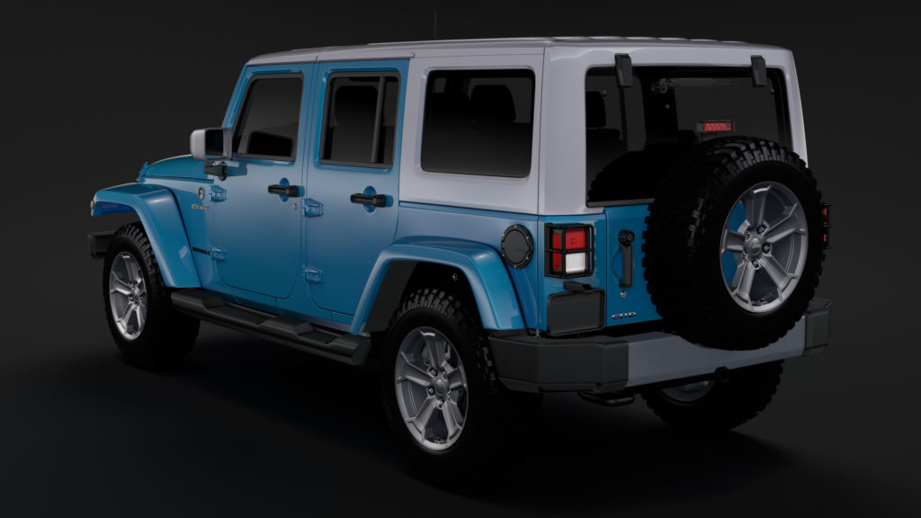 Jeep Wrangler Unlimited Chief JK 2017 3D Model - FlatPyramid