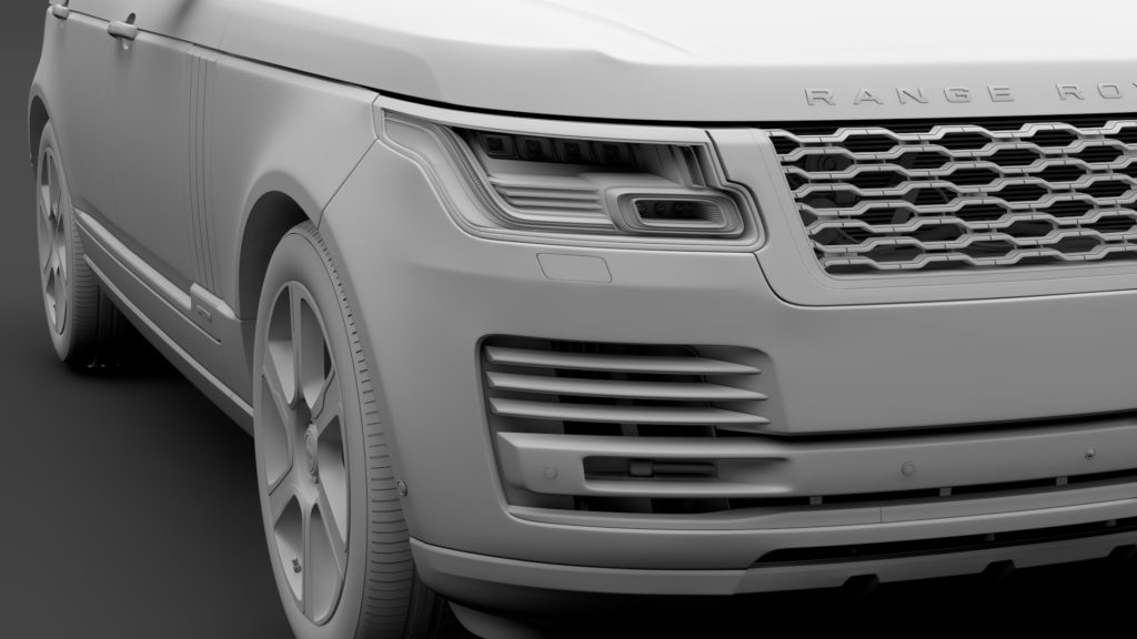 Range Rover Hybrid LWB L405 2018 3D Model - FlatPyramid