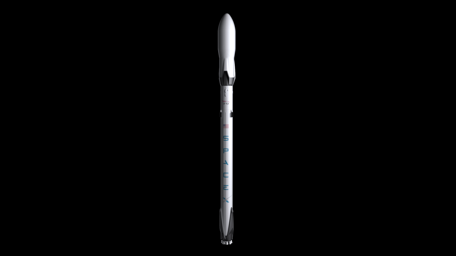 Falcon 9 V1.2 Fully Reusable 3D Model – Buy Falcon 9 V1.2 Fully ...