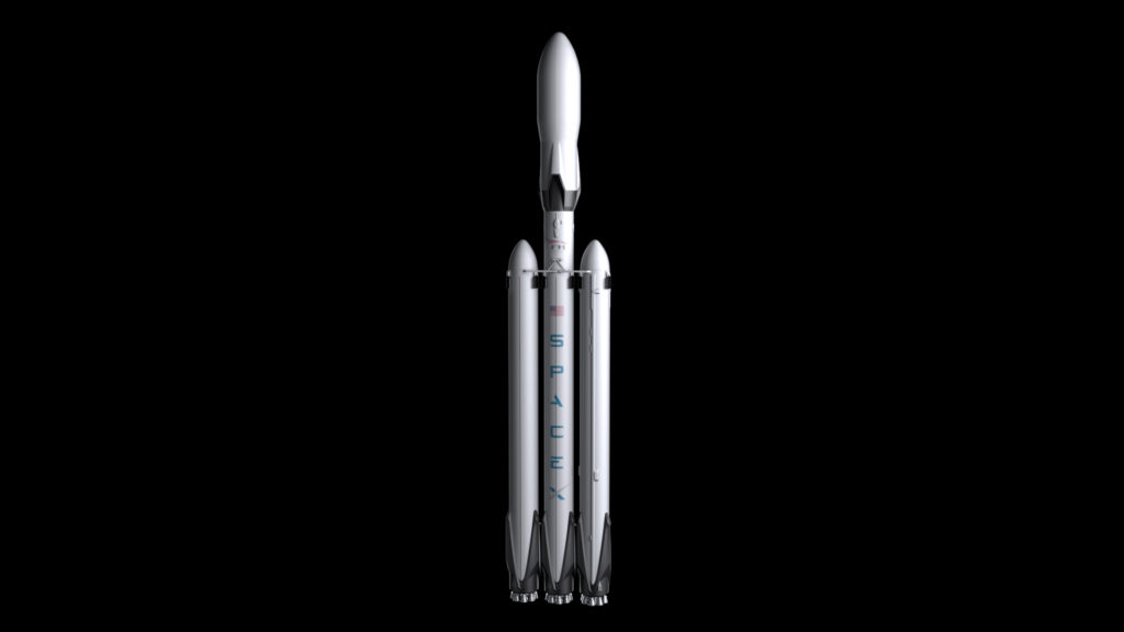 Falcon Heavy V1.2 Fully Reusable 3D Model - FlatPyramid