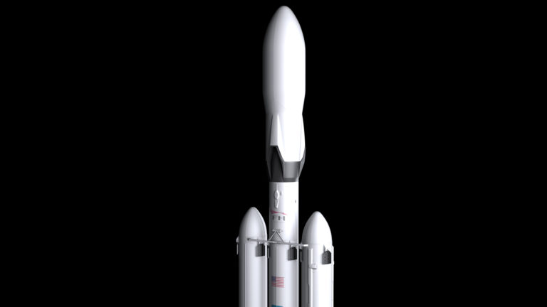 Falcon Heavy V1.2 Fully Reusable 3D Model - FlatPyramid