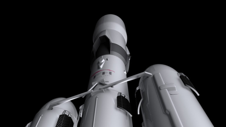 Falcon Heavy V1.2 Fully Reusable 3D Model - FlatPyramid