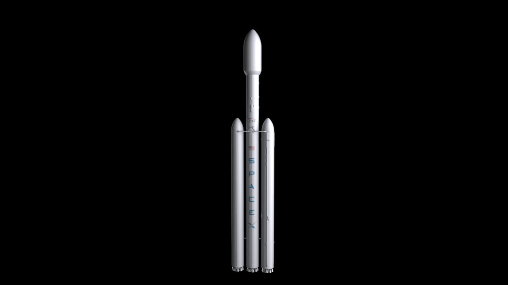 Falcon Heavy V1.2 Non Reusable 3D Model - FlatPyramid