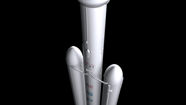 Falcon Heavy V1.2 Non Reusable 3D Model - FlatPyramid