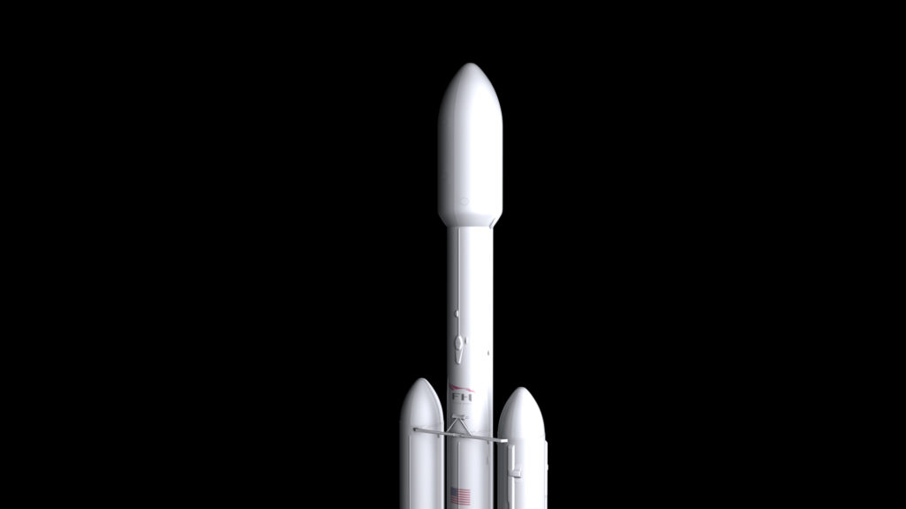 Falcon Heavy V1.2 Non Reusable 3D Model - FlatPyramid