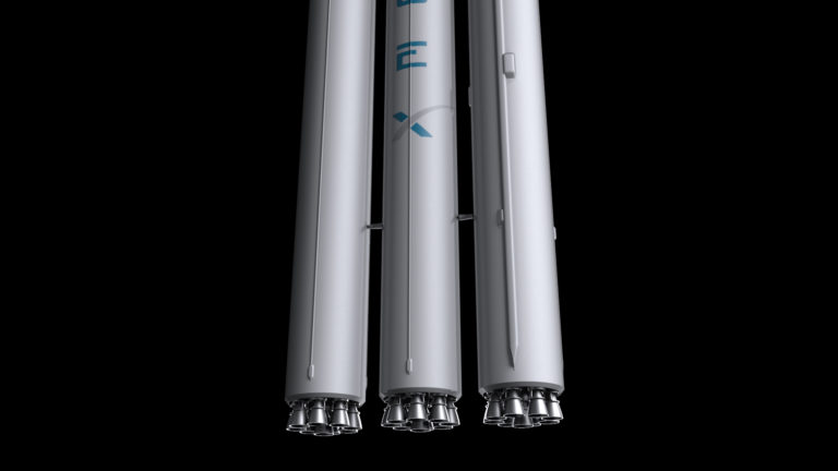 Falcon Heavy V1.2 Non Reusable 3D Model - FlatPyramid