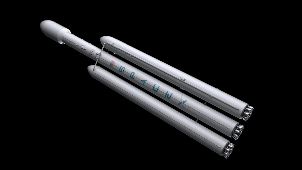 Falcon Heavy V1.2 Non Reusable 3D Model - FlatPyramid