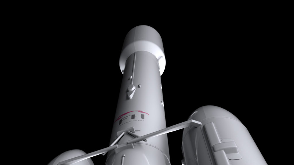 Falcon Heavy V1.2 Non Reusable 3D Model - FlatPyramid