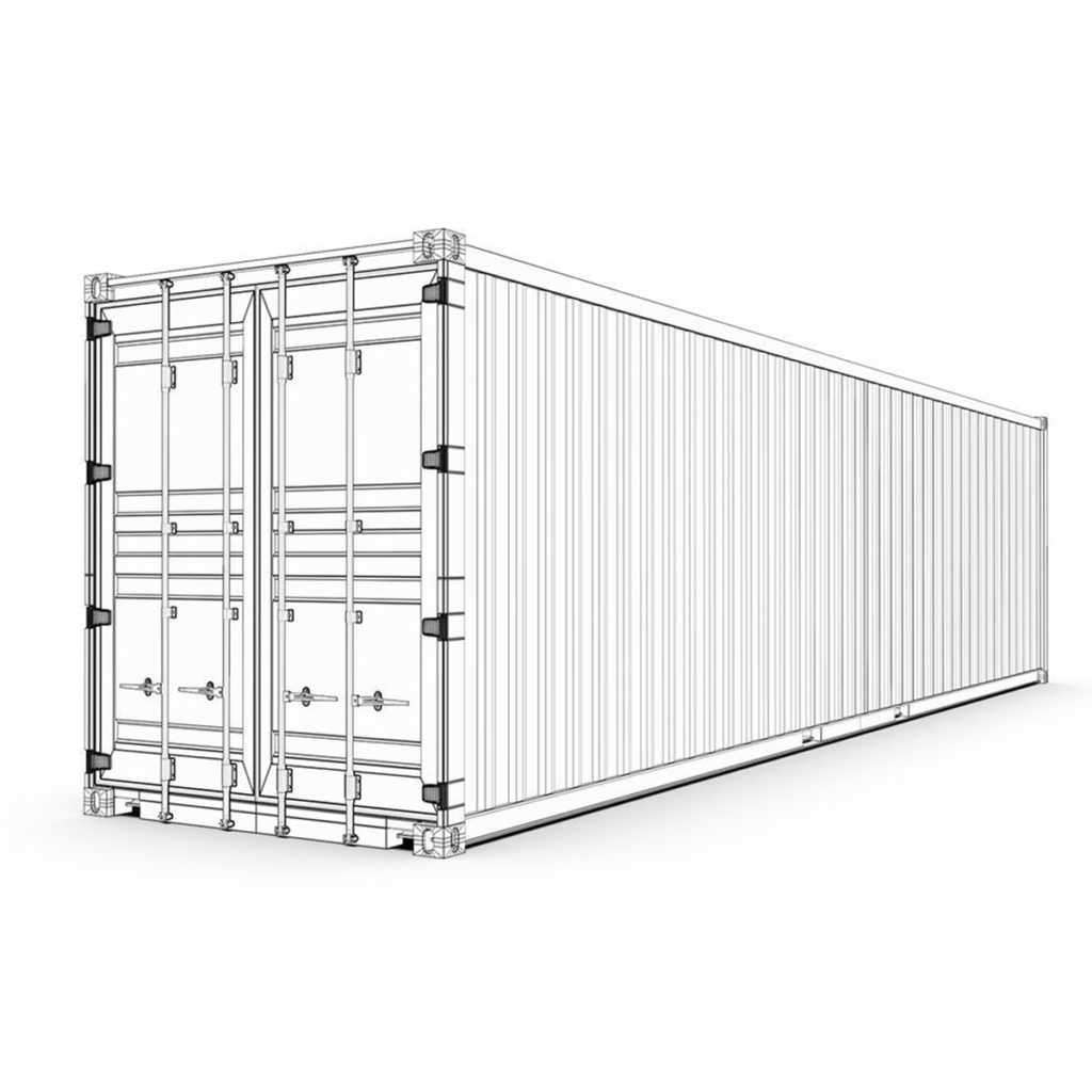 40 feet High Cube MSC shipping container 3D Model - FlatPyramid