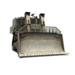 Israeli Armored D9R Bulldozer - IDF 3D Model - FlatPyramid