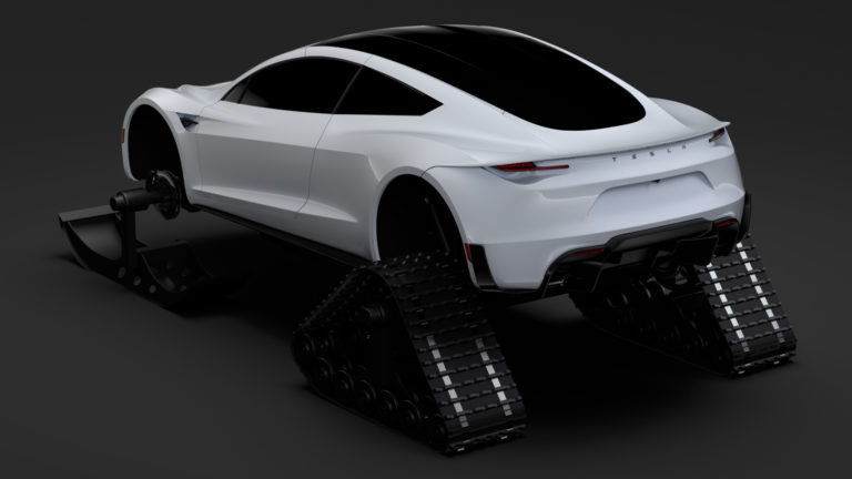 Tesla Roadster Ski 2018 3D Model - FlatPyramid