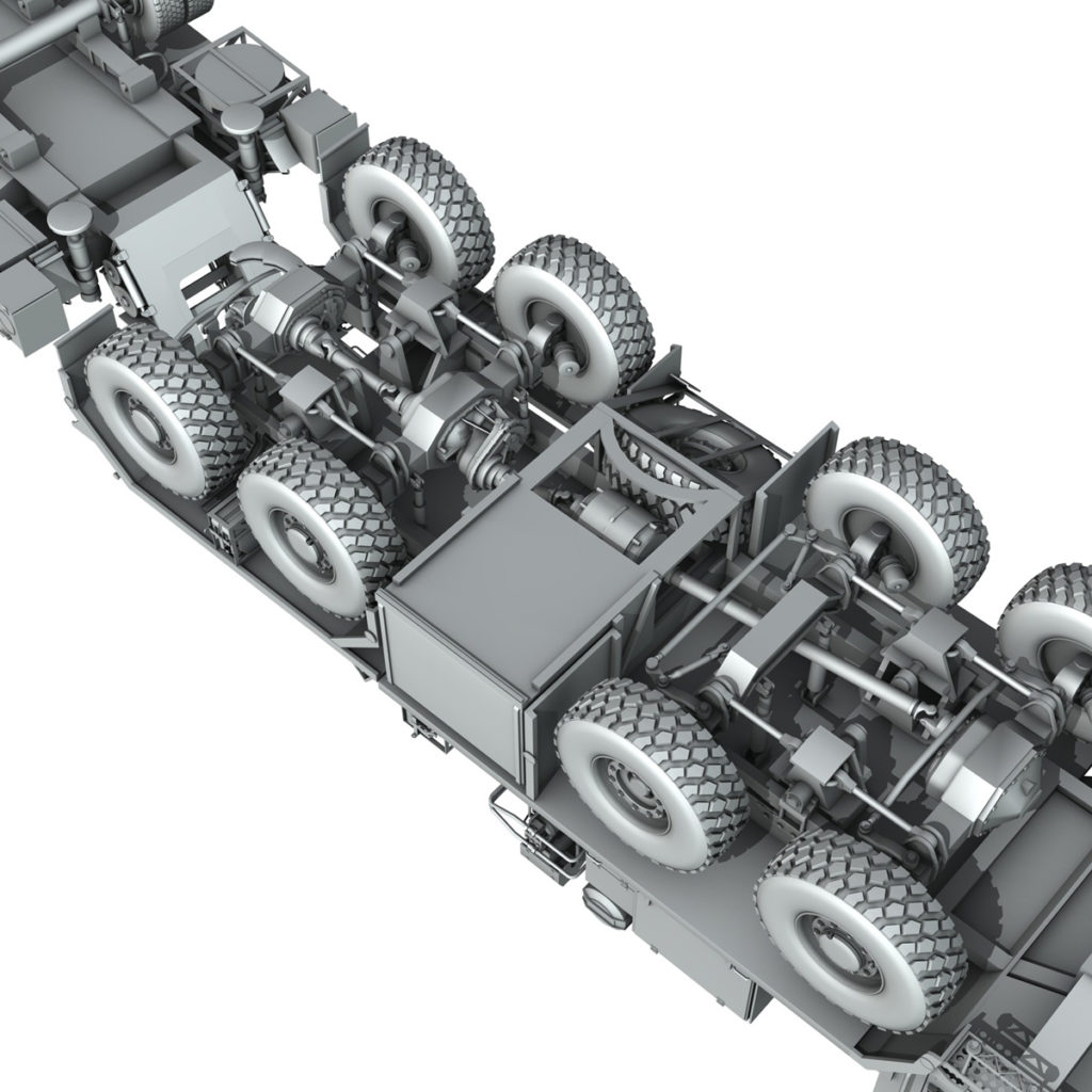 Faun STL-56 Tractor with 56t Semi Trailer 3D Model - FlatPyramid