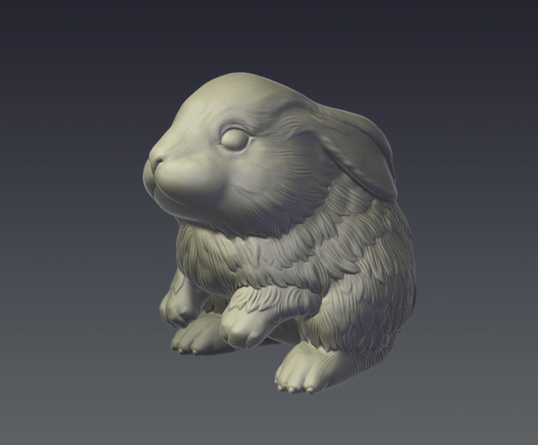 Rabbit model for 3D print 3D Model - FlatPyramid