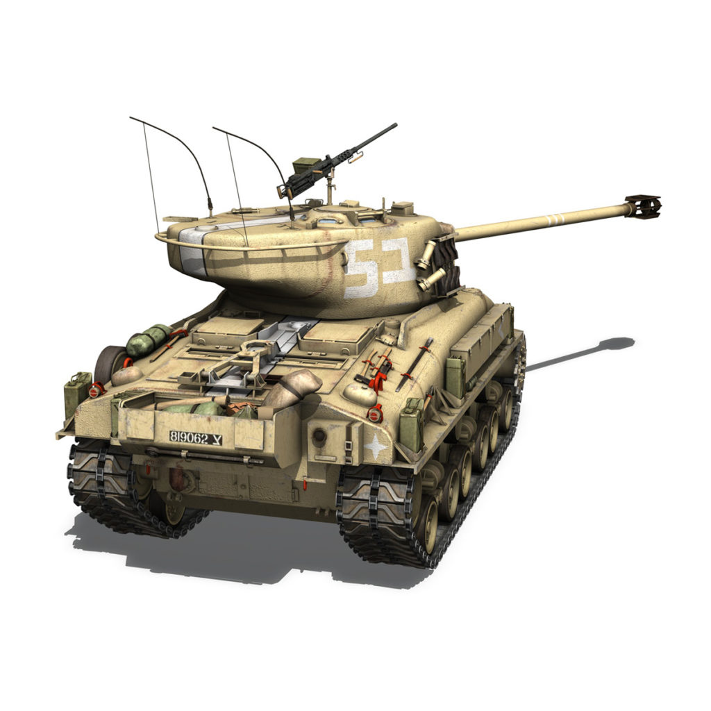 M51 Israel Super Sherman - 51 3D Model - FlatPyramid