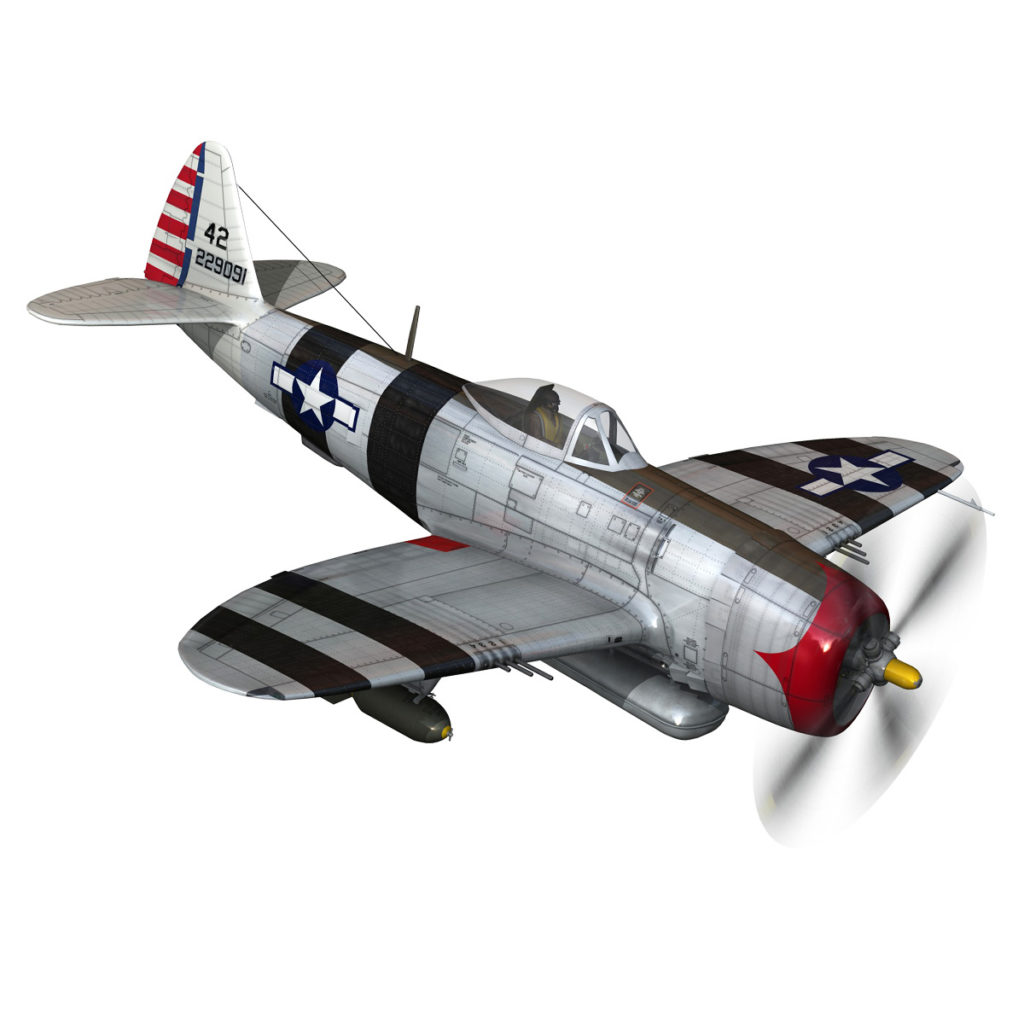 Republic P-47 Thunderbolt - Passionate Patsy 3D Model - FlatPyramid