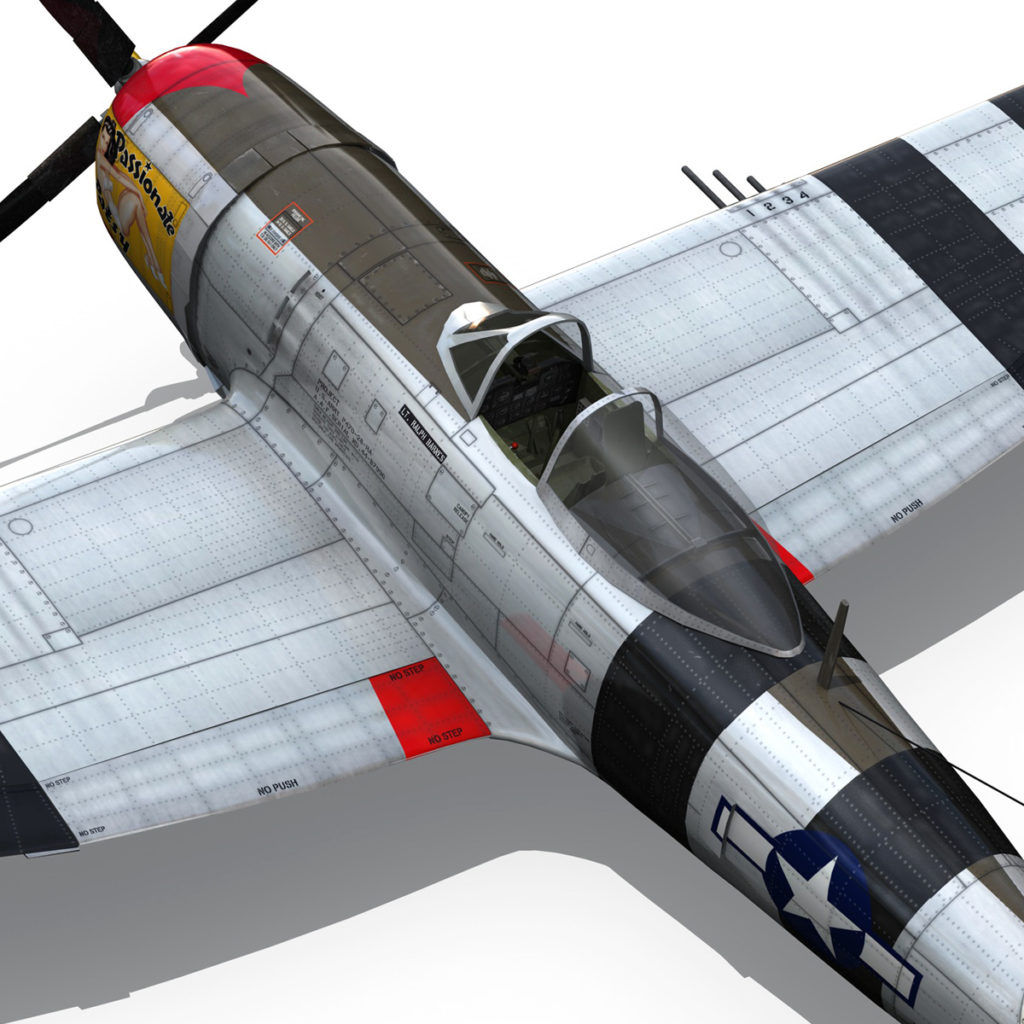 Republic P-47 Thunderbolt - Passionate Patsy 3D Model - FlatPyramid