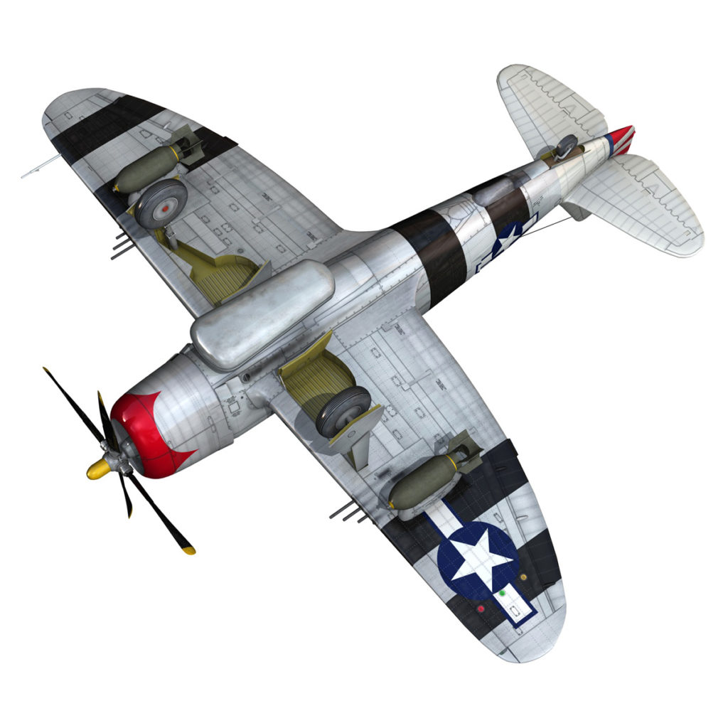 Republic P-47 Thunderbolt - Passionate Patsy 3D Model - FlatPyramid