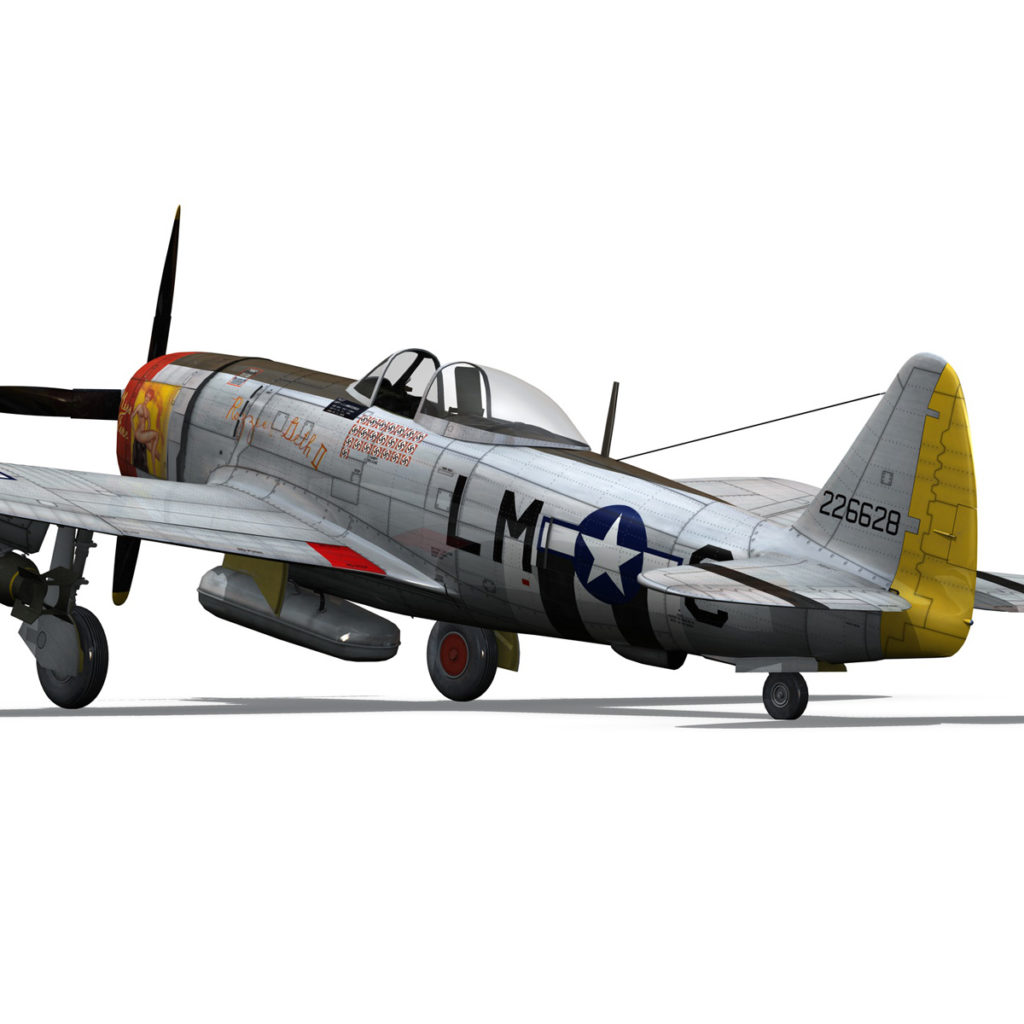 Republic P-47D Thunderbolt - Rozzie Geth II 3D Model - FlatPyramid