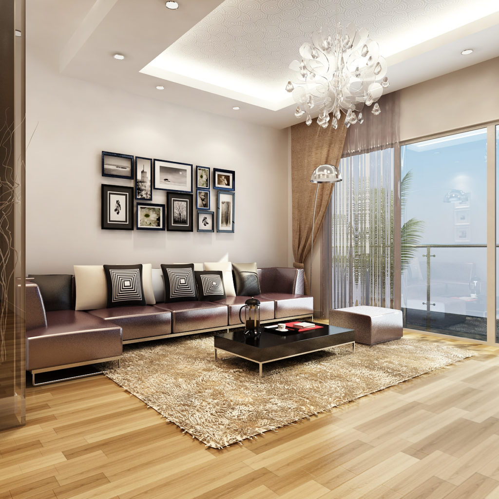 Detailed modern interior cutaway 3D Model - FlatPyramid