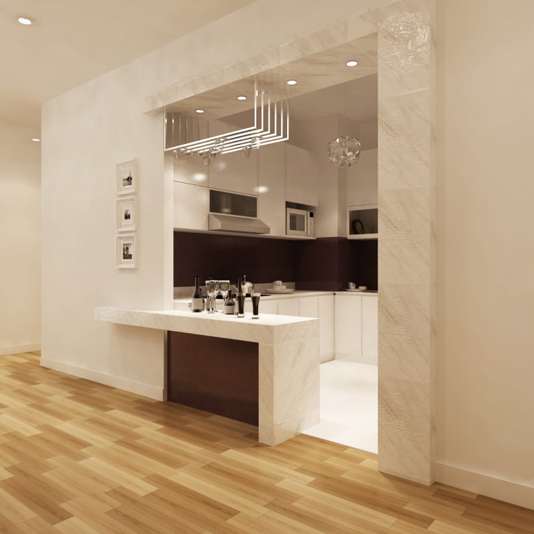 Detailed modern interior cutaway 3D Model - FlatPyramid