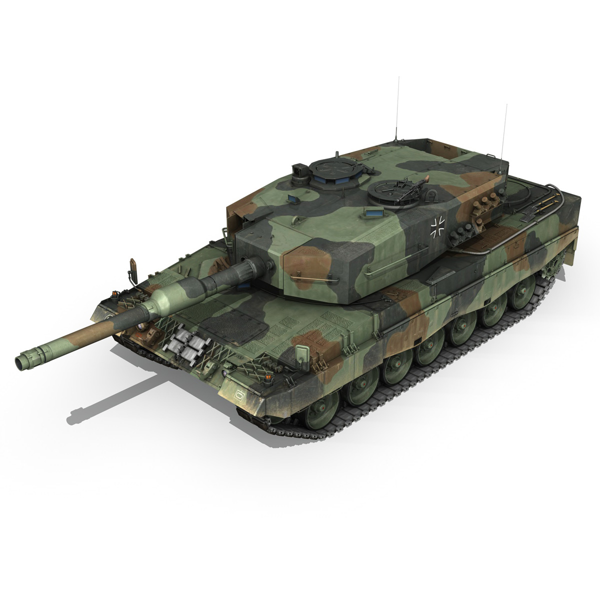Leopard 2A4 MBT - Germany 3D Model – Buy Leopard 2A4 MBT - Germany 3D ...