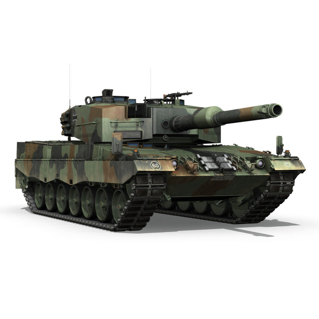 Leopard 2A4 MBT 3D Model - FlatPyramid