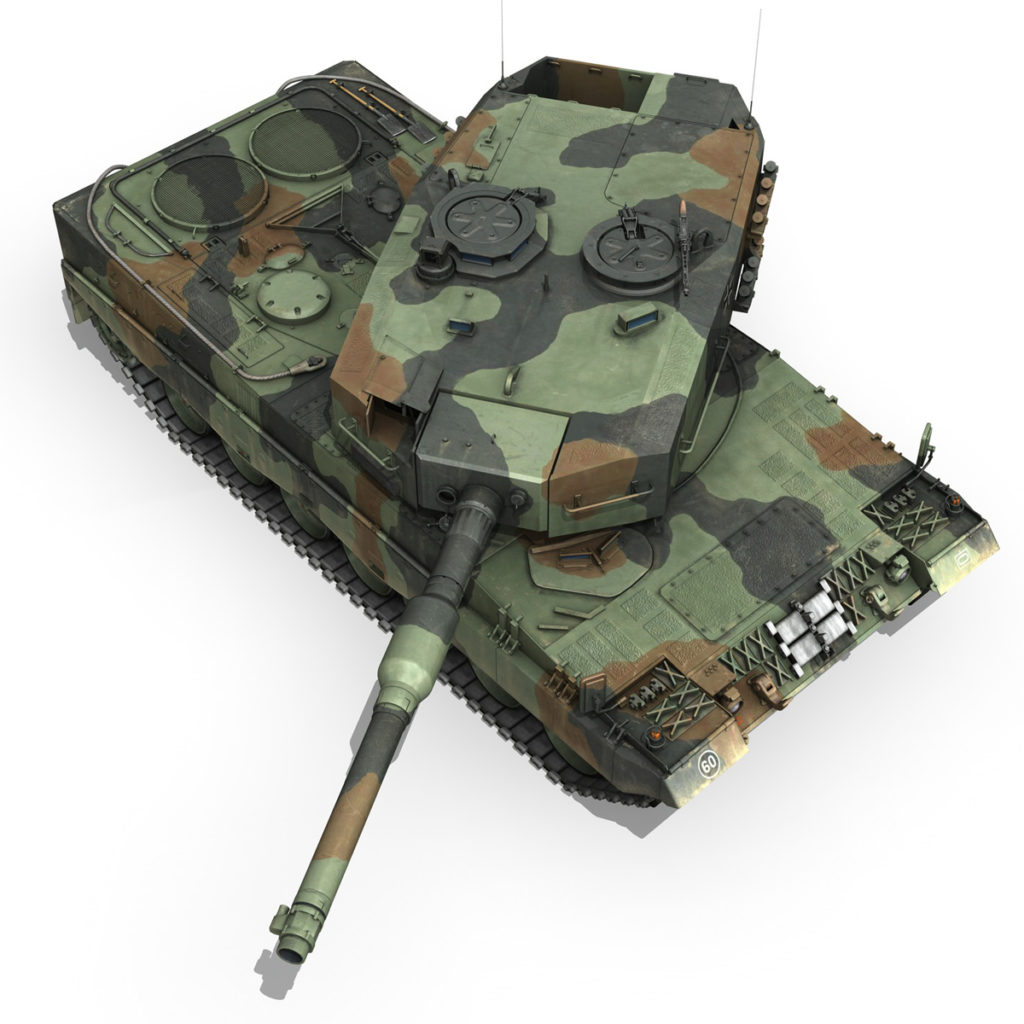 Leopard 2A4 MBT 3D Model - FlatPyramid